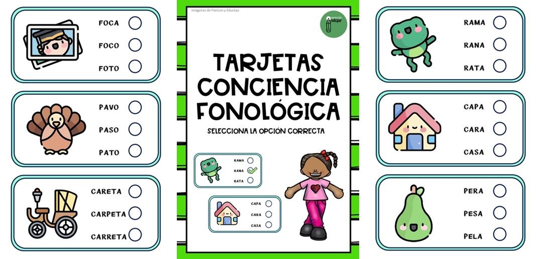 Fichas para trabajar la conciencia fonológica. – Better World 🌎