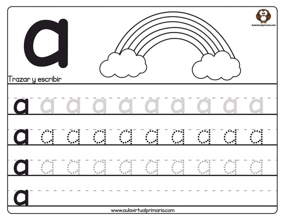 Trazos del abecedario en Minúsculas. – pk mundo 🌍
